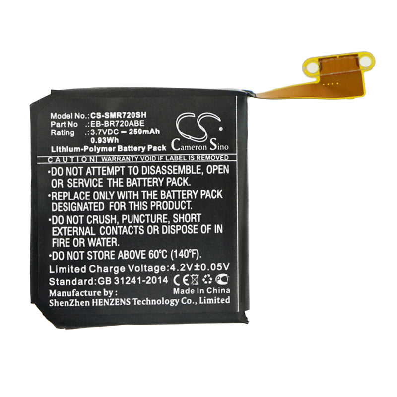 New 250mAh Battery for Samsung Gear S2,Gear S2 Classic,R7200,R720X,R73